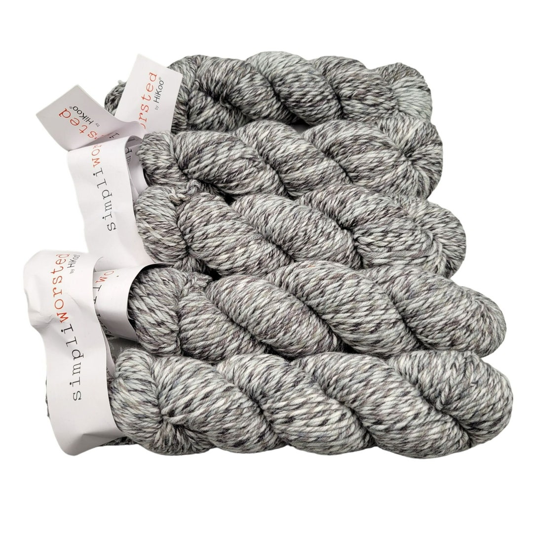 Simpliworsted Hikoo Yarn 49 Shades of Gray Varigated 5 Skeins 700 Yards ...