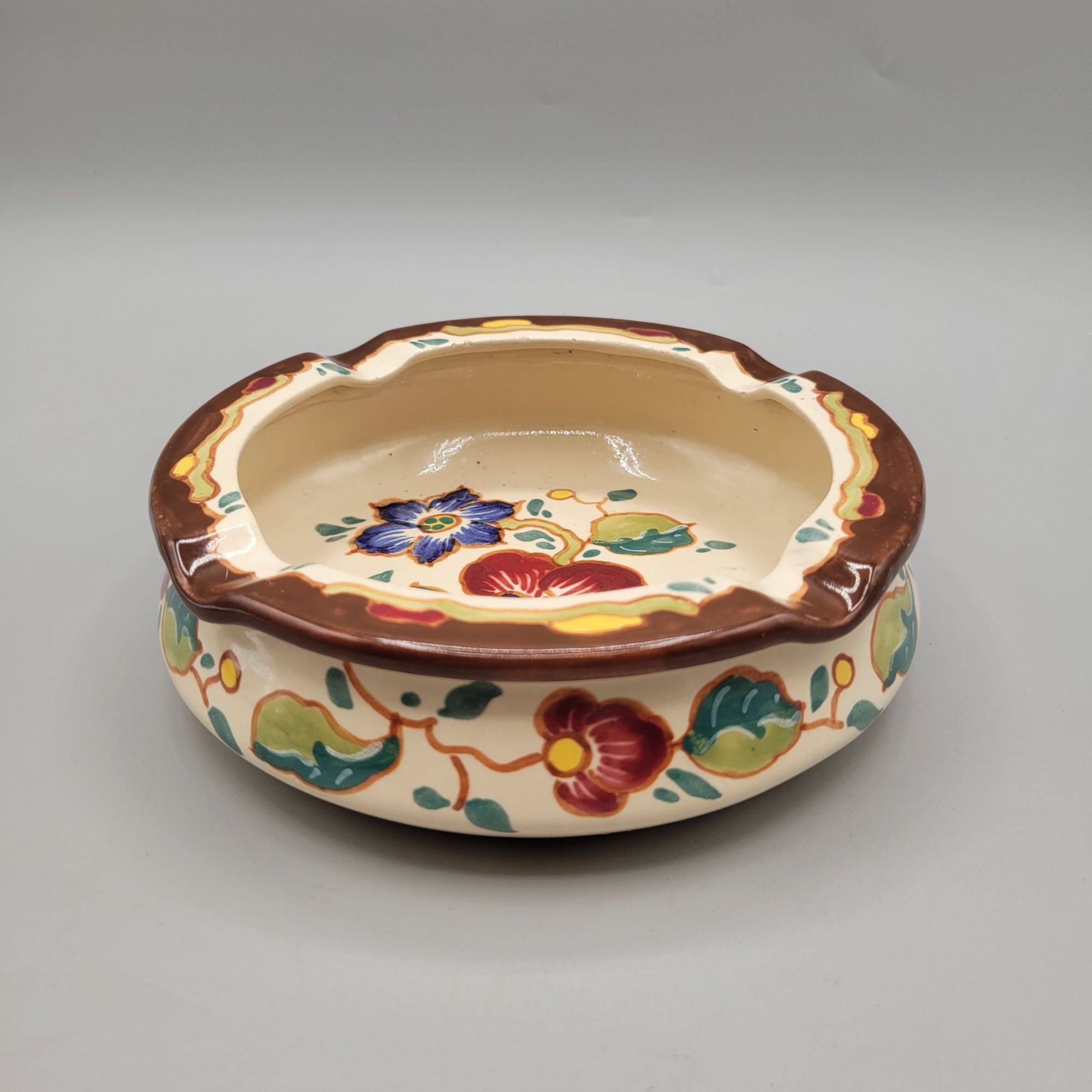 Gouda Regina Dutch Pottery Floral Ashtray Holland - Etsy