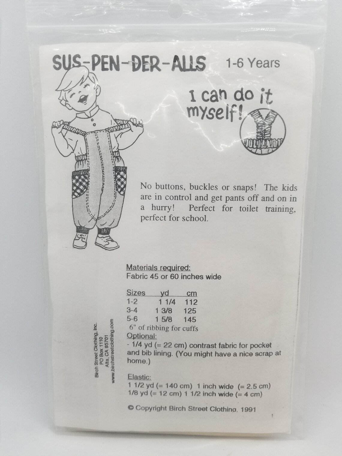 Birch Street Clothing Pattern Suspenderalls Overalls Pattern - Etsy