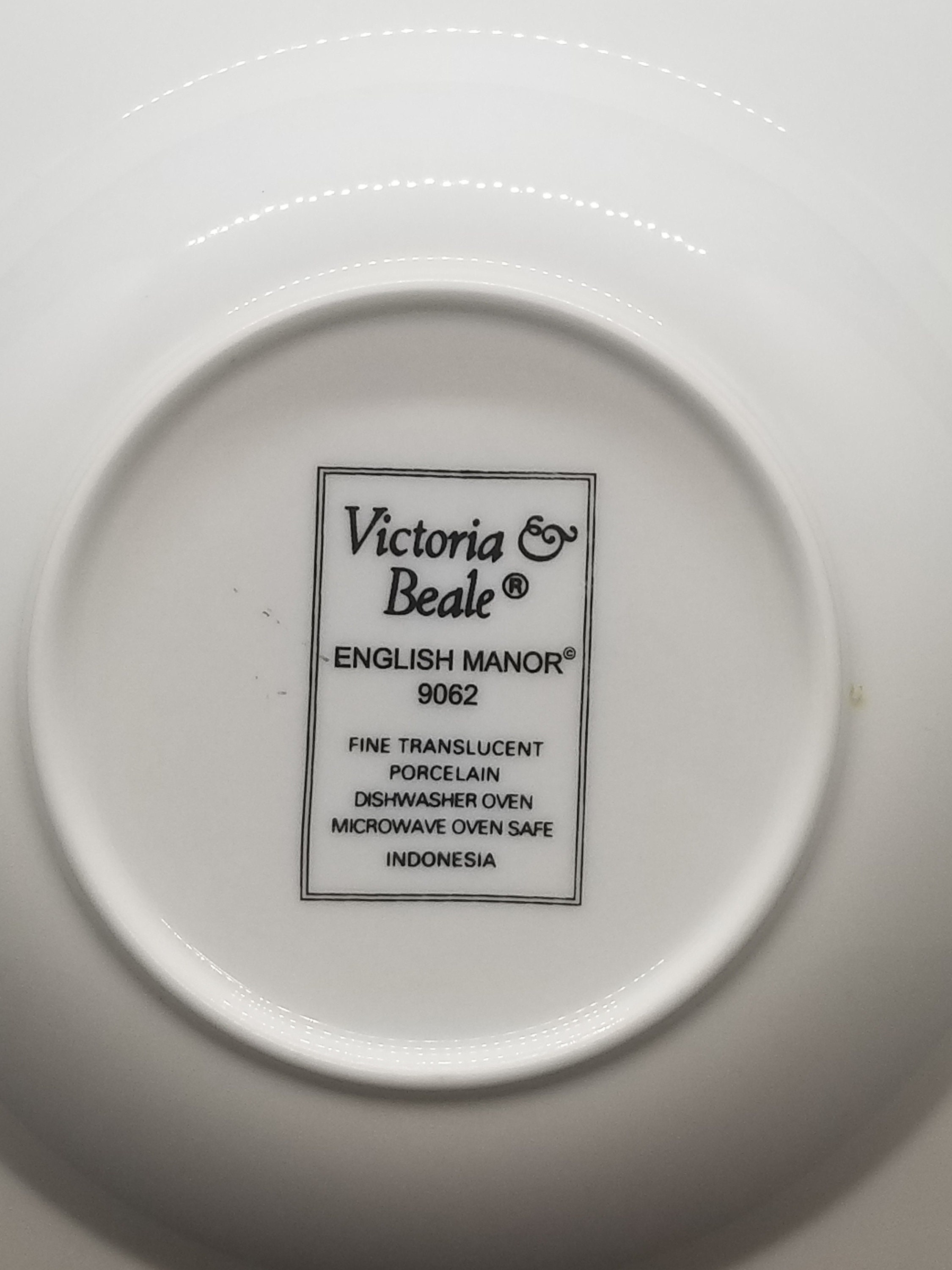 Victoria & Beale Porcelain Dinnerware ENGLISH MANOR 9062 Rim - Etsy