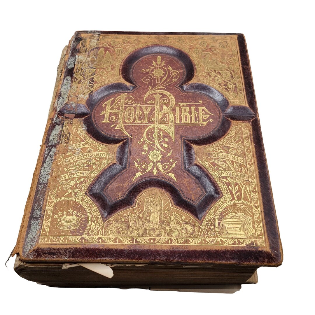 1890 Holy Bible the Pronouncing Edition Old and New Testaments Needs ...