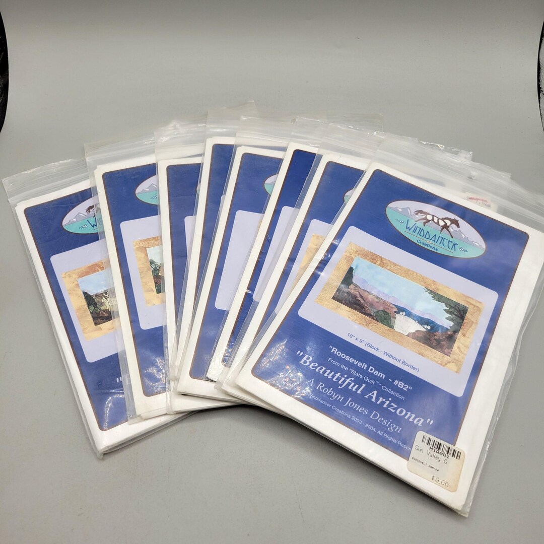 Wind Dancer Creations Arizona Themed Quilt Block Patterns Lot of 8 - Etsy