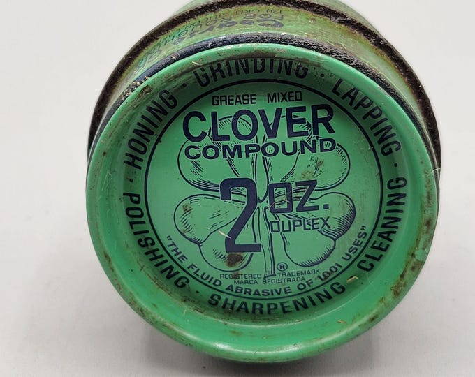 Clover Compound Grinding Sharpening Course and Fine 2 Oz Tin Container ...