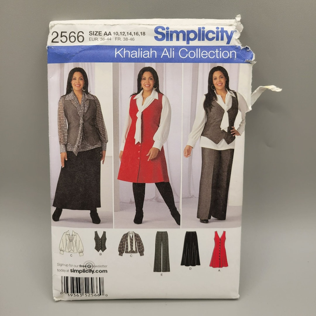 Simplicity Khaliah Ali Collection Women Pants Skirt Blouse Pattern 10 ...