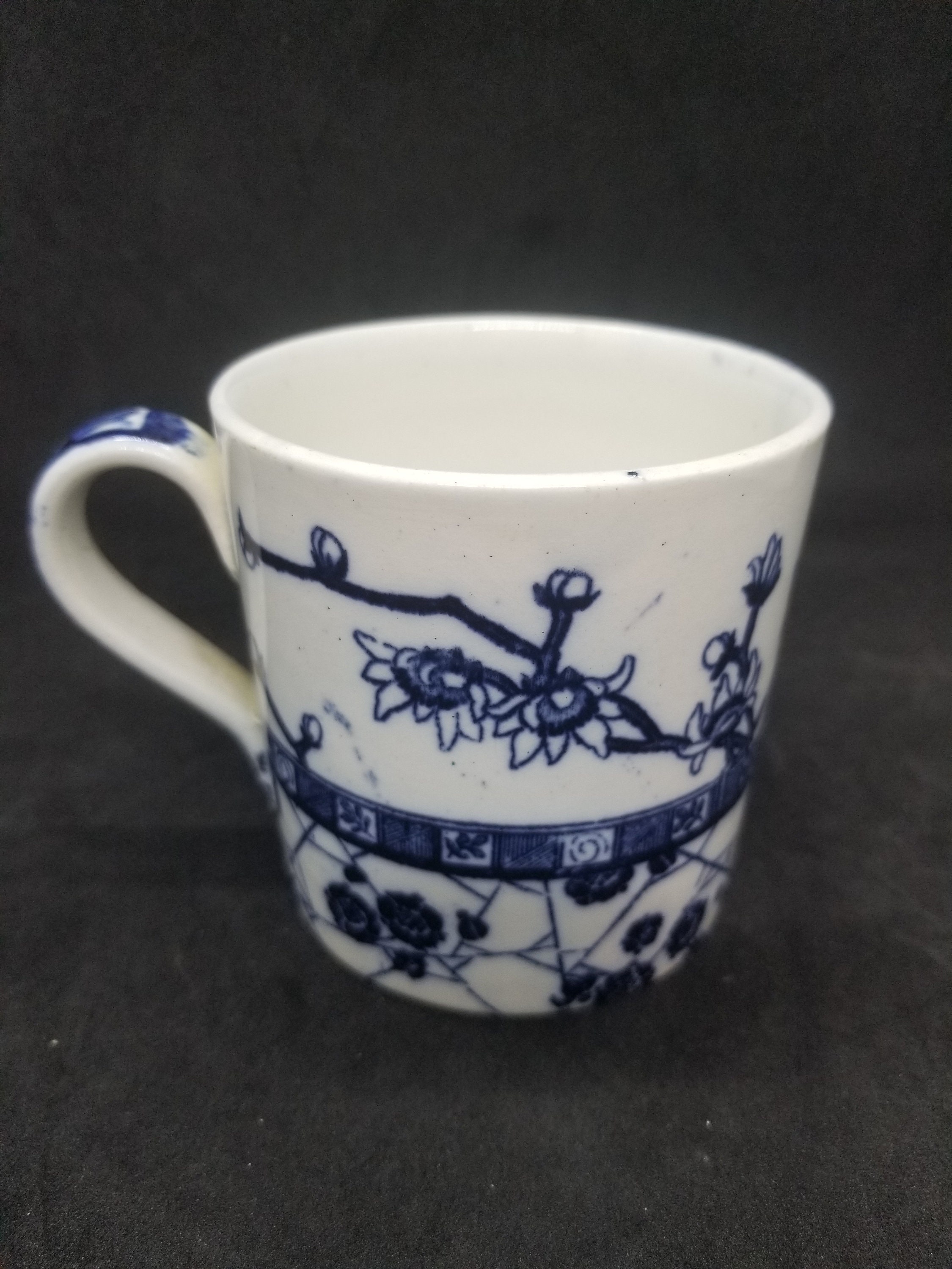 Drinkware RARE Antique BURMESE by F.J EMERY England Flow Blue Ironstone ...