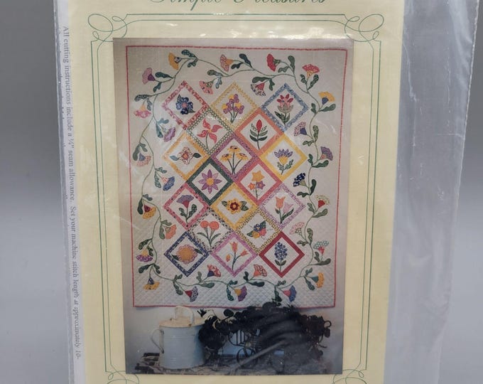 Aunties Garden Quilt Pattern Cynthia Tomaszewski 50 X 62 Floral Pattern ...