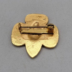 Vintage Girl Scouts Gold Tone Pin Brooch With Eagle Emblem C Clasp - Etsy