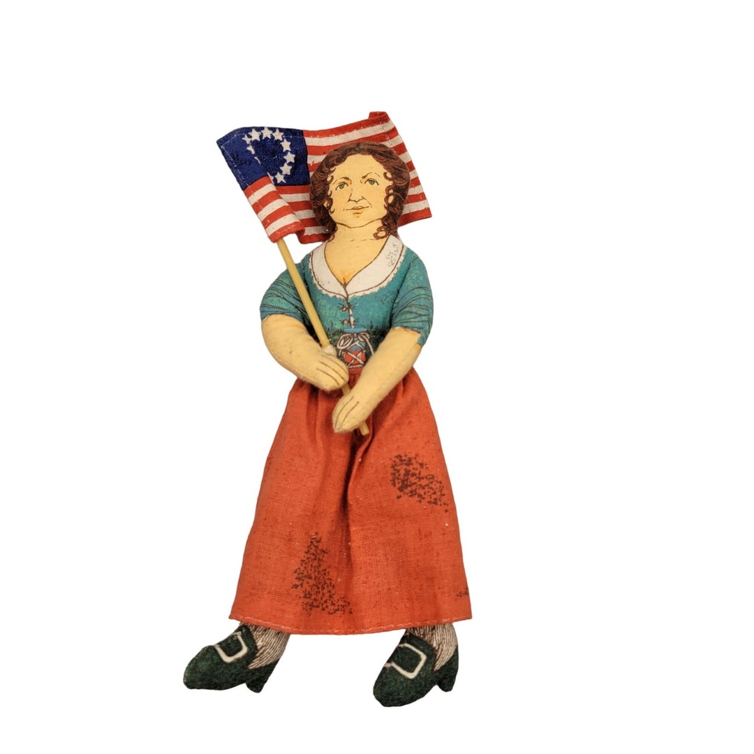 Molly Pitcher Cloth Doll Toy 1979 Woman American Revolutionary War Hero ...