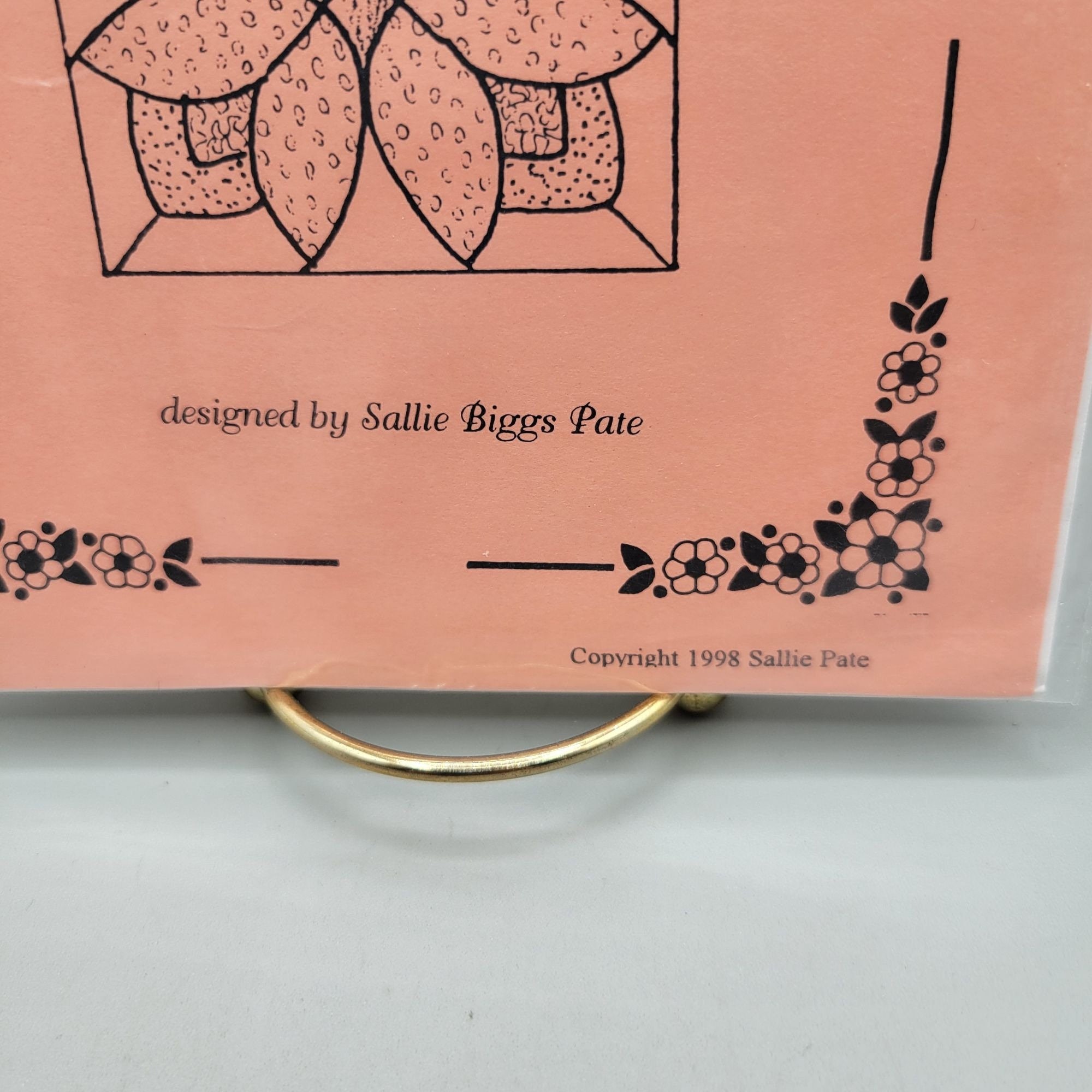 Stained Glass Garden Quilt Block Pattern Number 11 Sallie Pate - Etsy