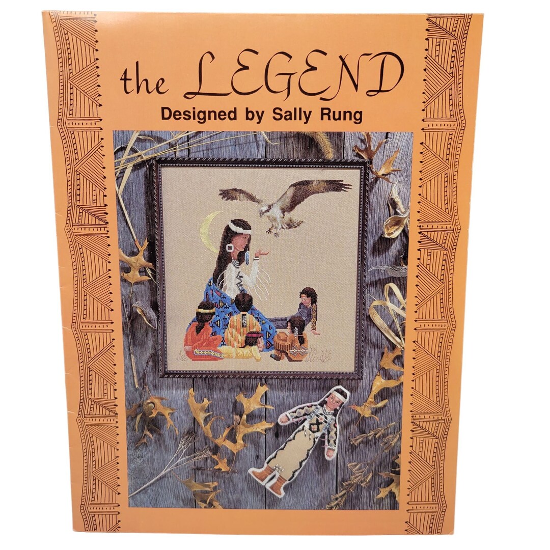 The Legend Designed by Sally Rung Cross Stitch Patterns Frame Plus Doll ...