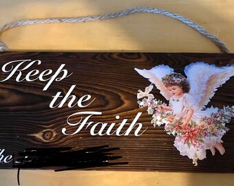 Keep the Faith Sign | Etsy