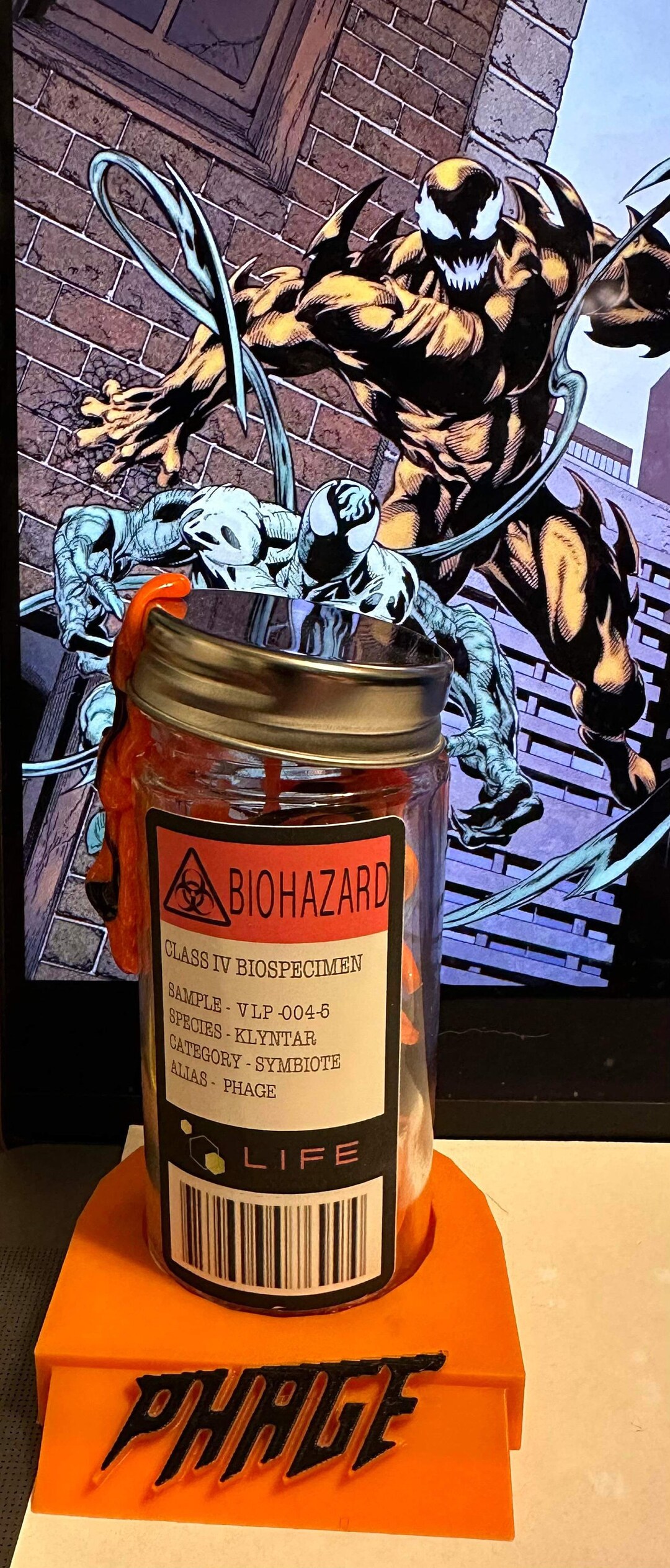 Phage Symbiote With Stand - Etsy