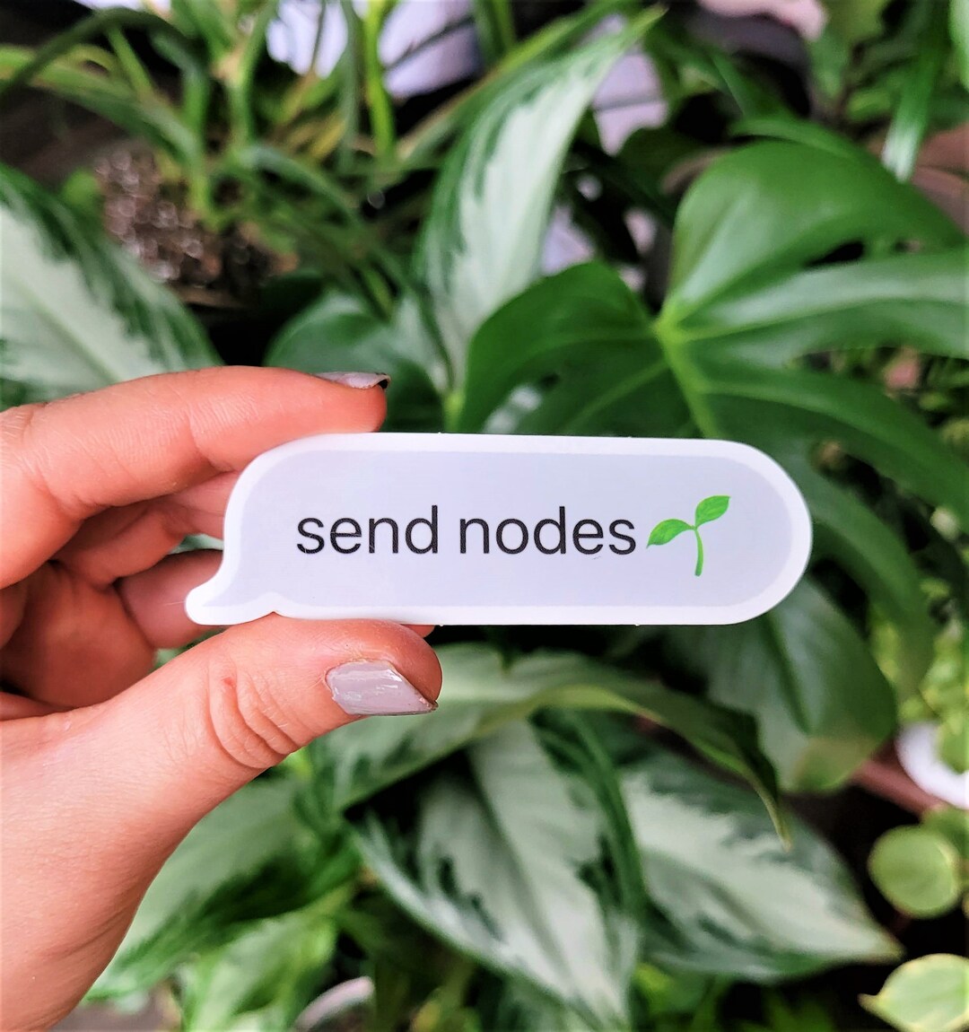 Send Nodes iPhone Text - Vinyl Sticker - Etsy