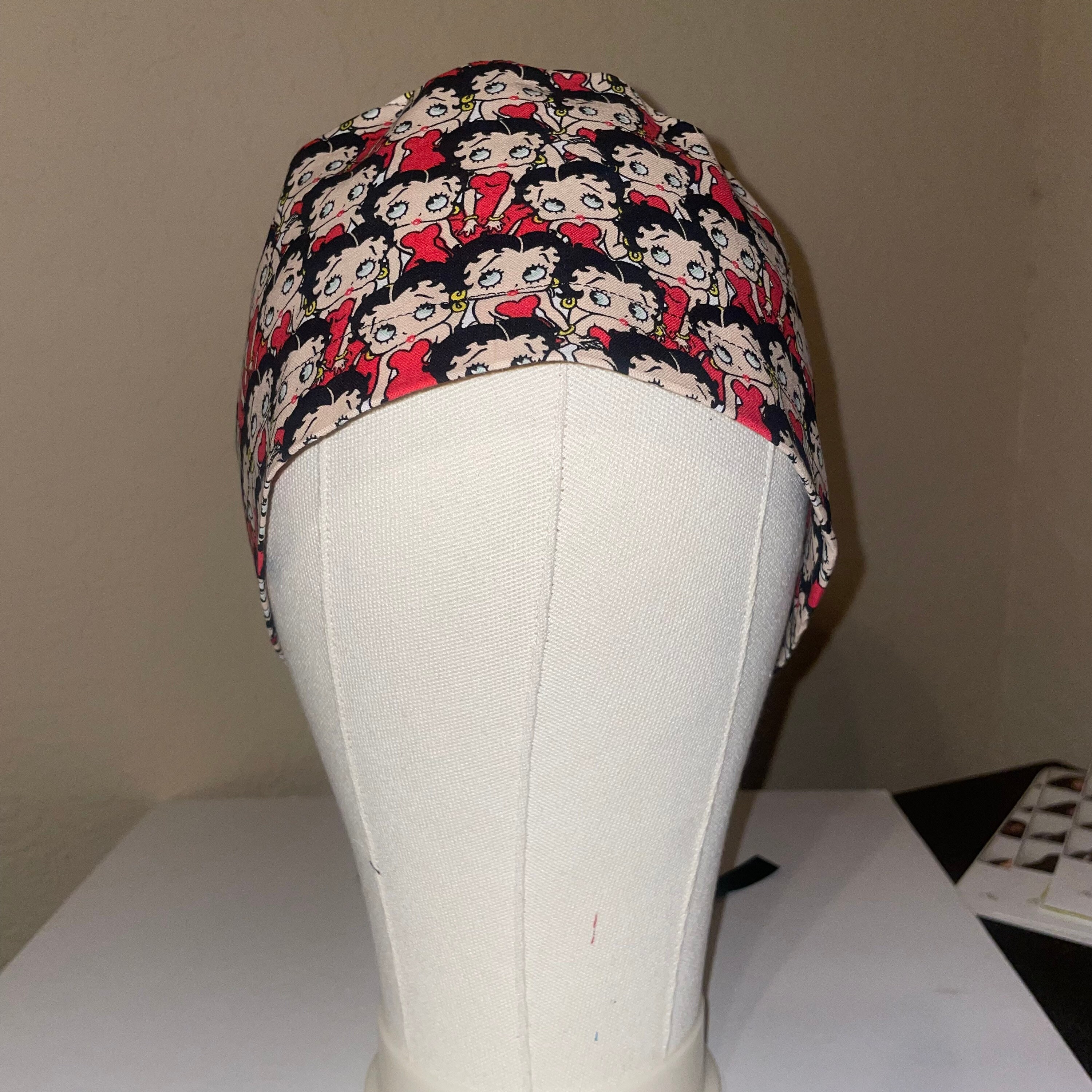 Betty Boop Surgical Scrub Cap for Women Betty Boop Bonnet Nurse Bonnet ...