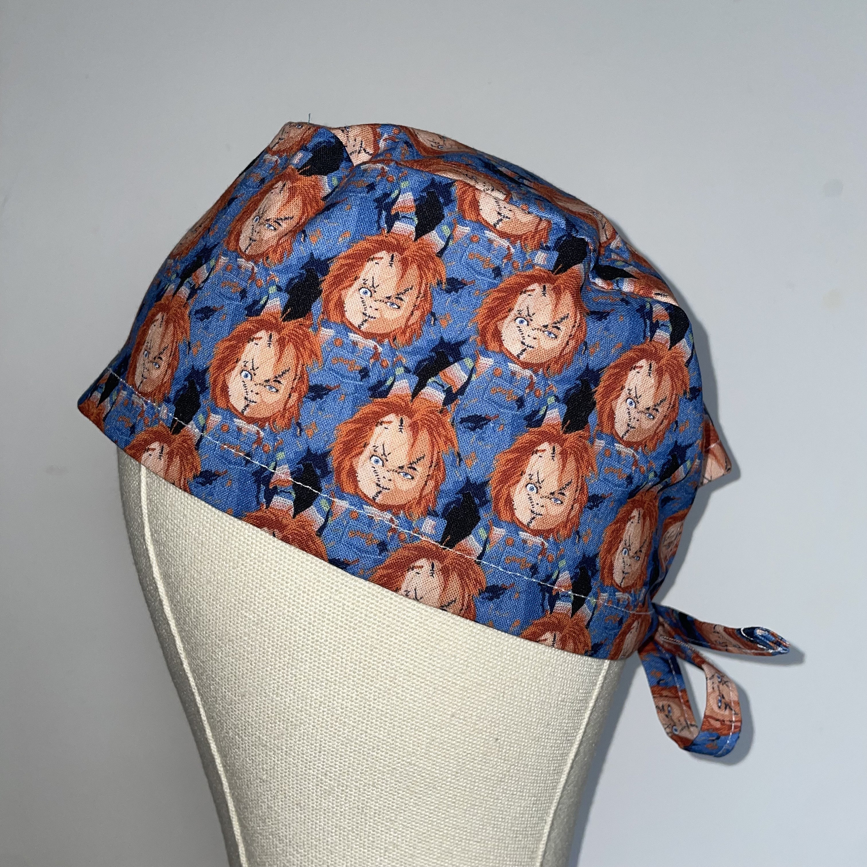 Mens Chucky Surgical Scrub Cap| Halloween Horror Scrub Hat for Nurse ...