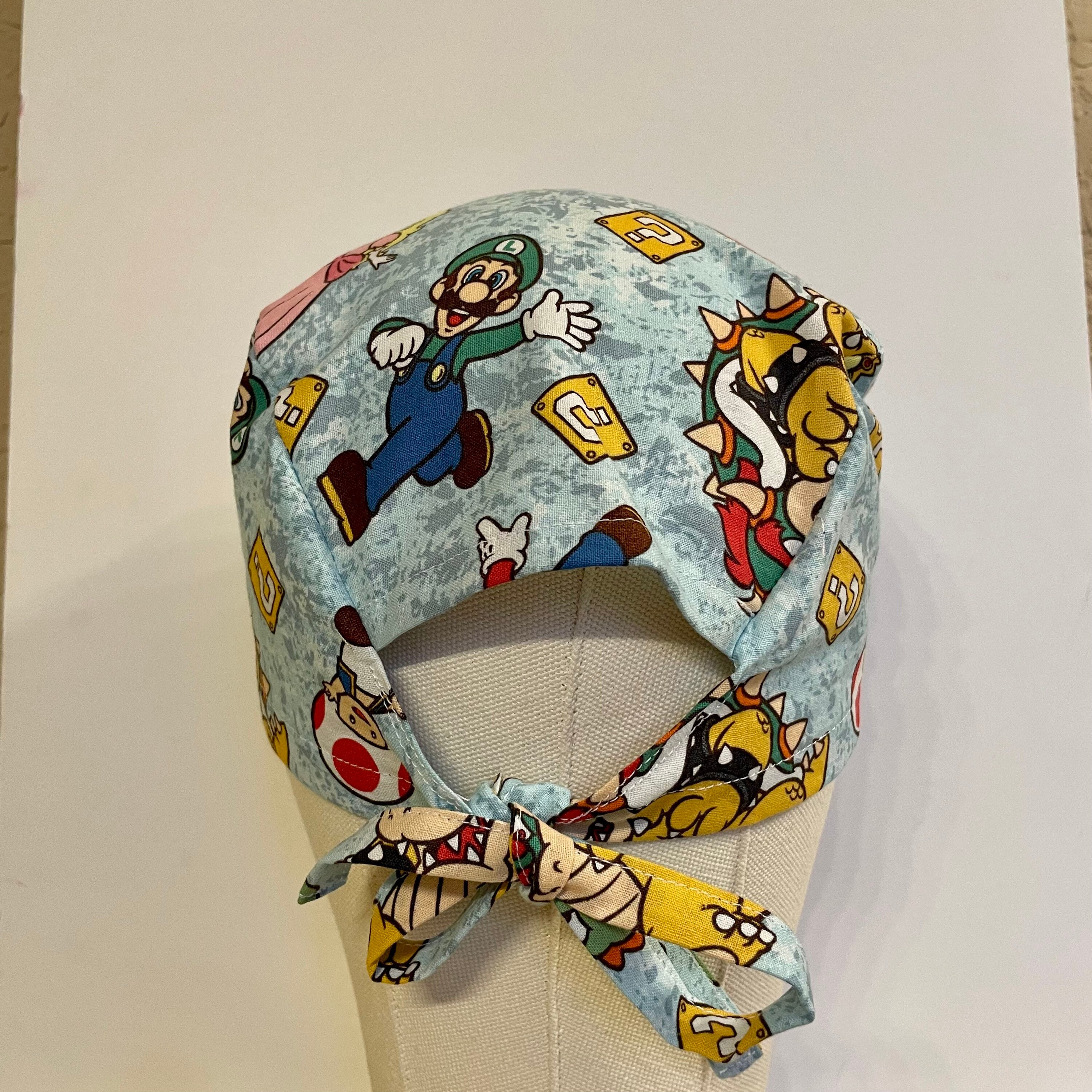 Super Mario Surgical Scrub Cap for Men| Mens Nintendo Surgery Hat for ...