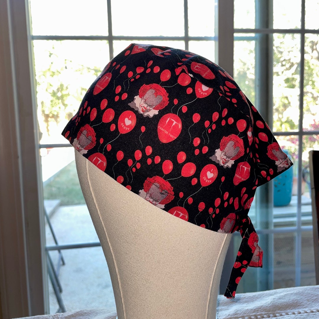 Pennywise Mens Surgical Scrub Cap| It Movie Horror Scrub Hat for Men ...
