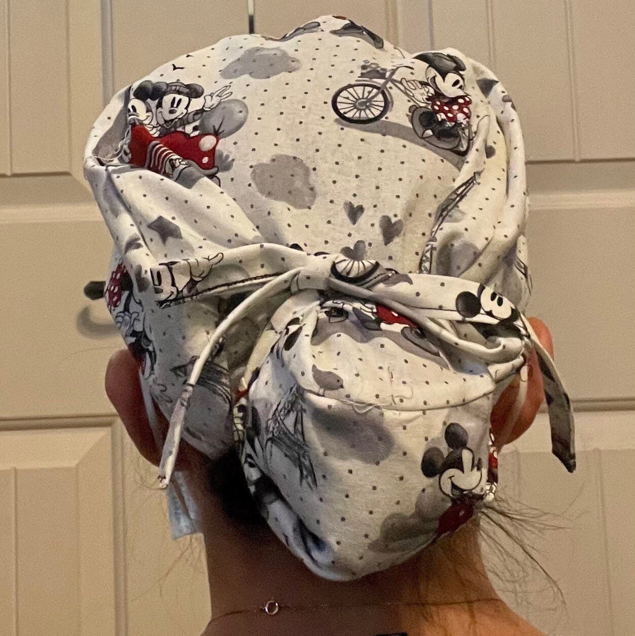 Womens Surgical Scrub Cap Mickey Mouse Surgery Hat for Nurse Cute ...