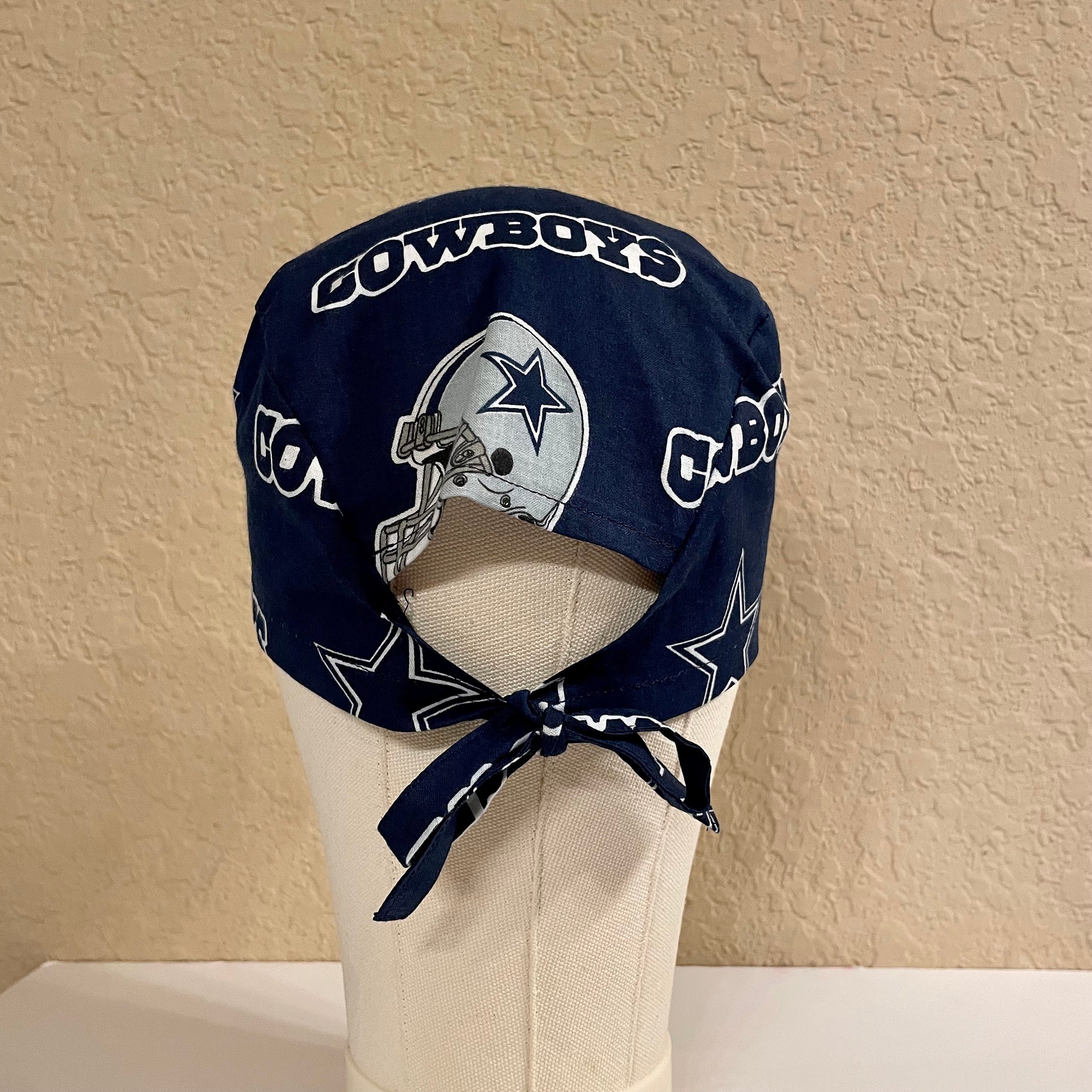 Dallas Cowboys Mens Scrub Cap, NFL Surgical Hat for Men, Nurse Bonnet ...