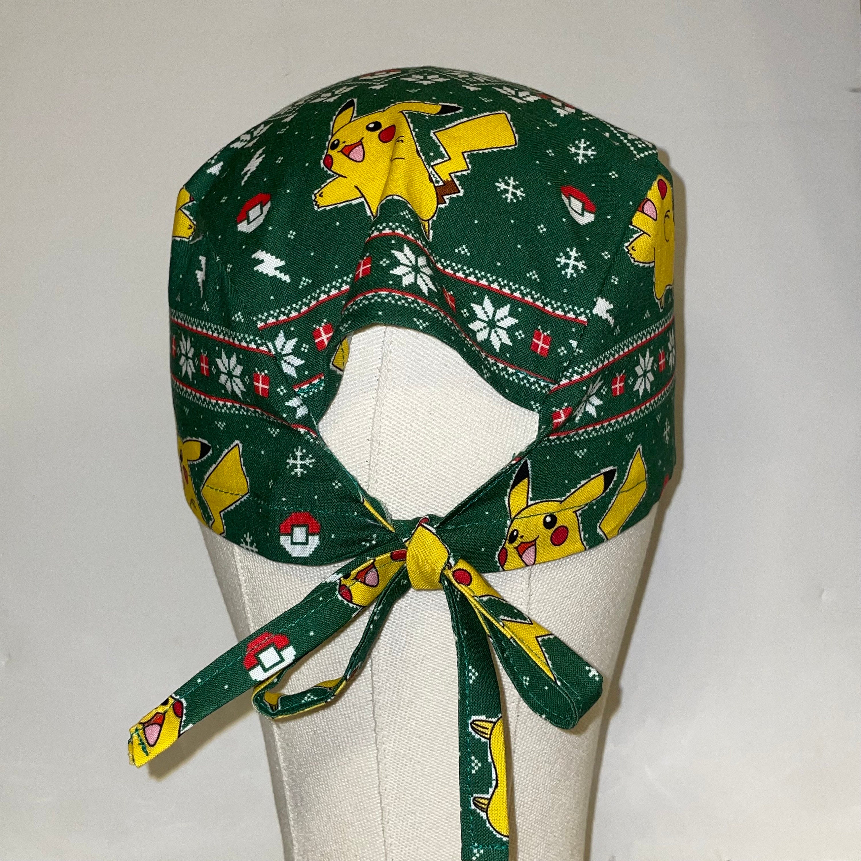 Mens Pikachu Surgical Scrub Cap| Christmas Skull Cap for Men| Pokemon ...