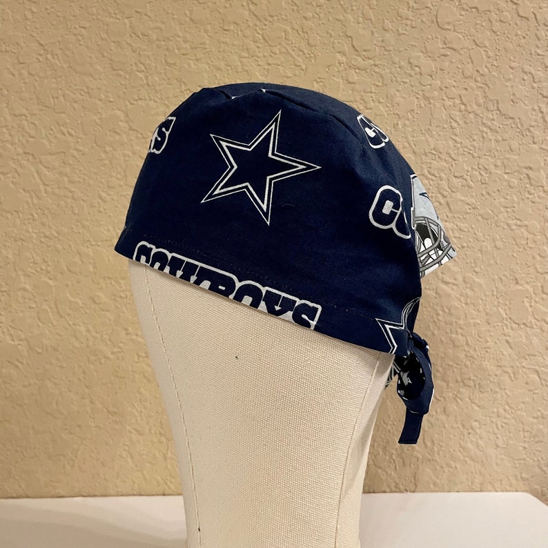 Dallas Cowboys Mens Scrub Cap, NFL Surgical Hat for Men, Nurse Bonnet ...
