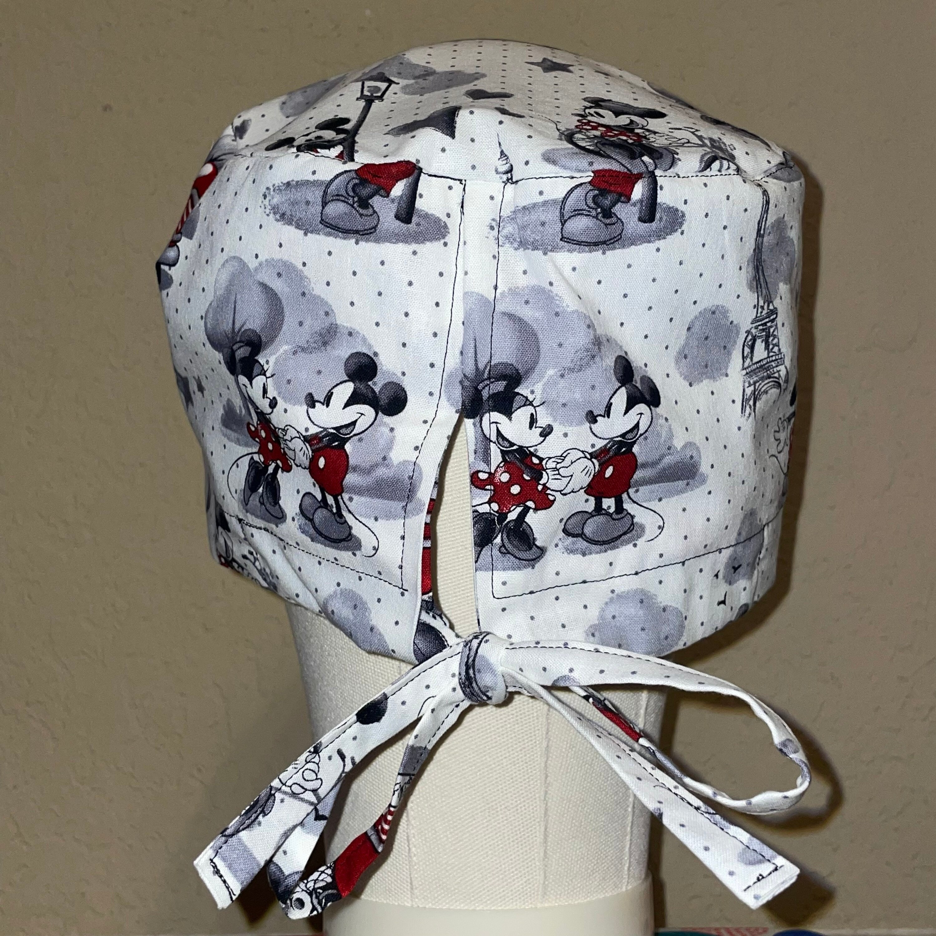 Womens Surgical Scrub Cap Mickey Mouse Surgery Hat for Nurse Cute ...