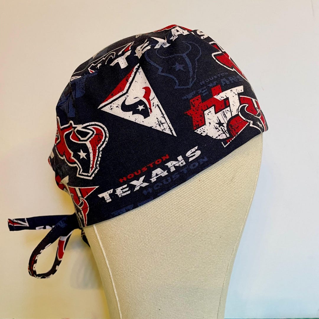 Houston Texans Mens Surgical Scrub Cap| Chemo Cap Houston Texans ...