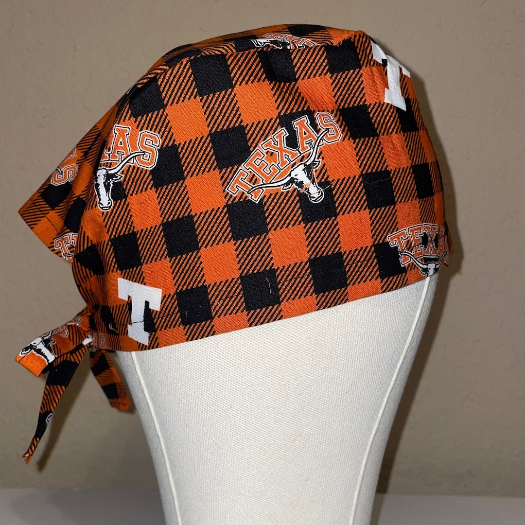 Mens Texas Longhorn Surgical Cap/scrub Hat Texas Longhorns Cap for ...