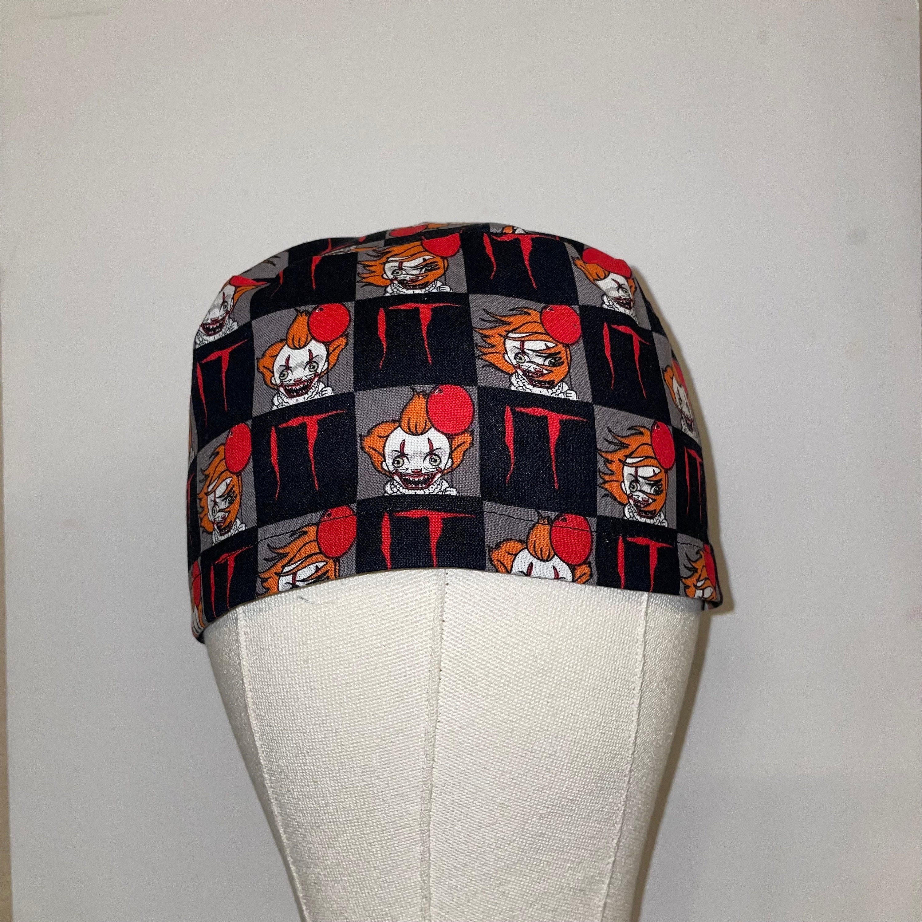 Mens Pennywise Surgical Scrub Cap| It Movie Horror Scrub Hat for Men ...