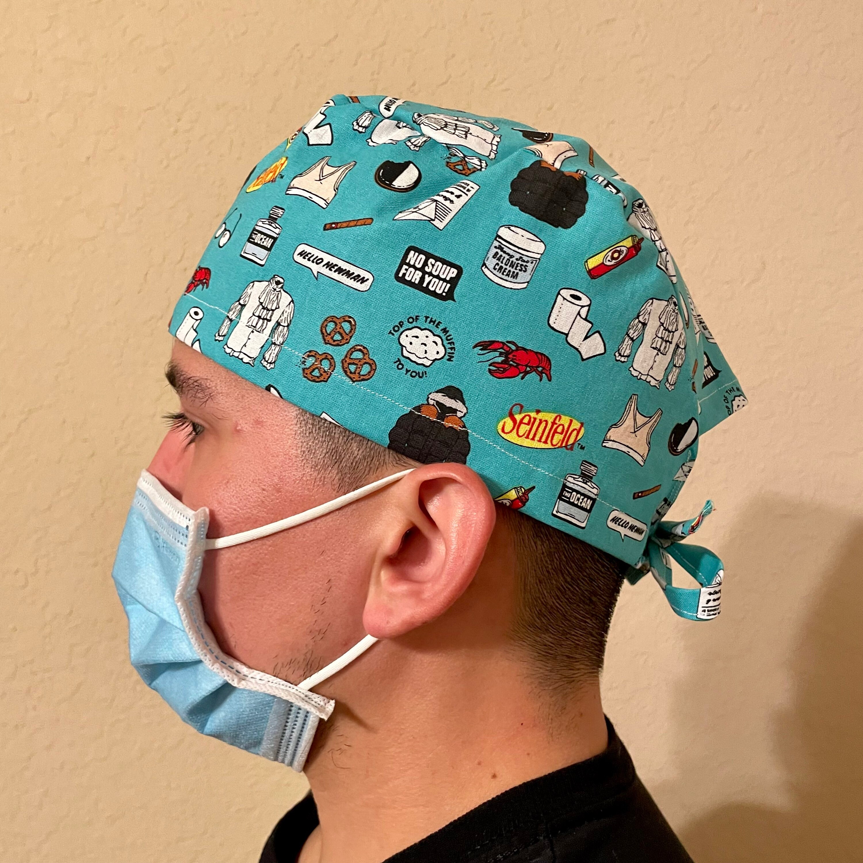 Mens Seinfeld Surgical Scrub Cap Seinfeld Skull Cap for Nurse Funny ...