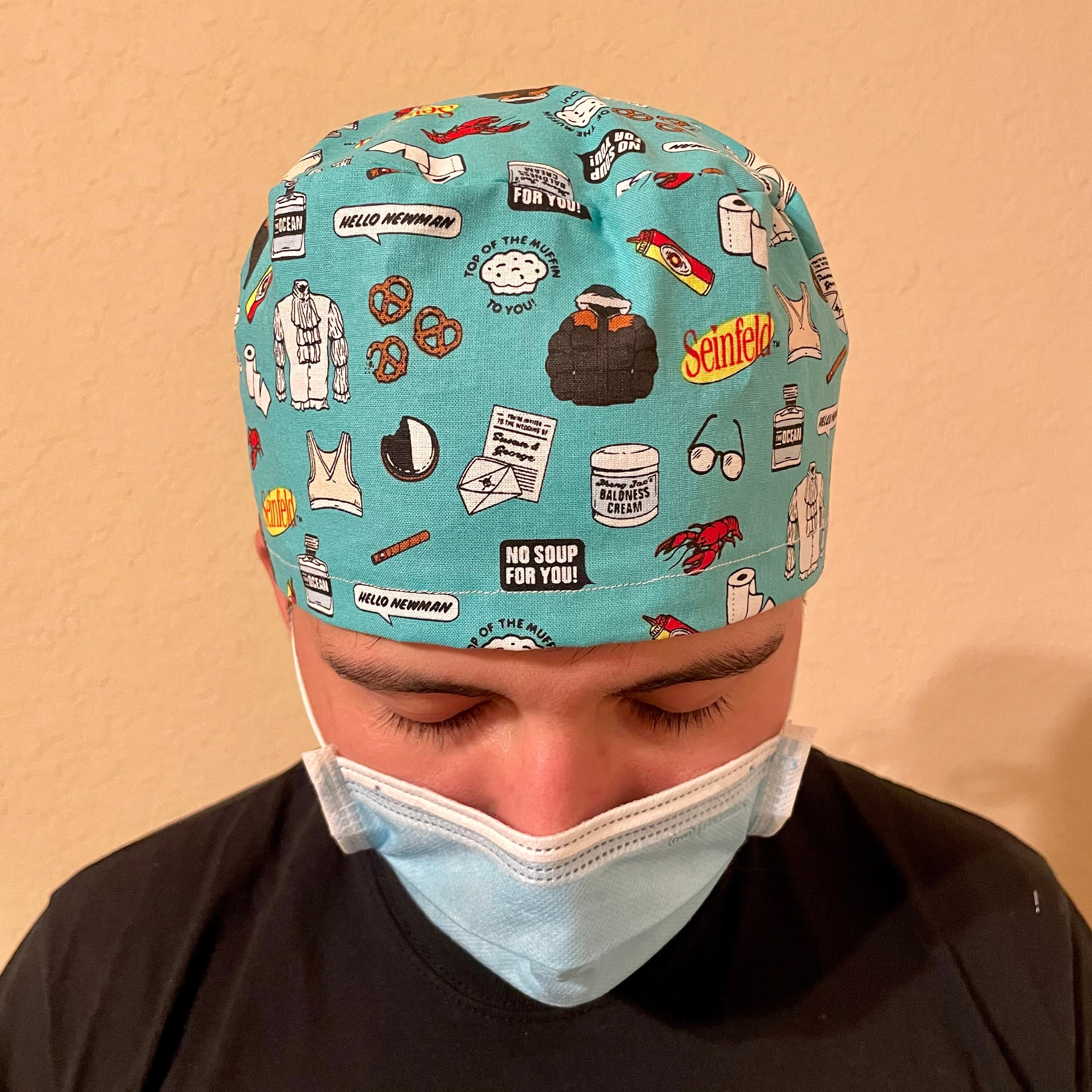 Mens Seinfeld Surgical Scrub Cap Seinfeld Skull Cap for Nurse Funny ...