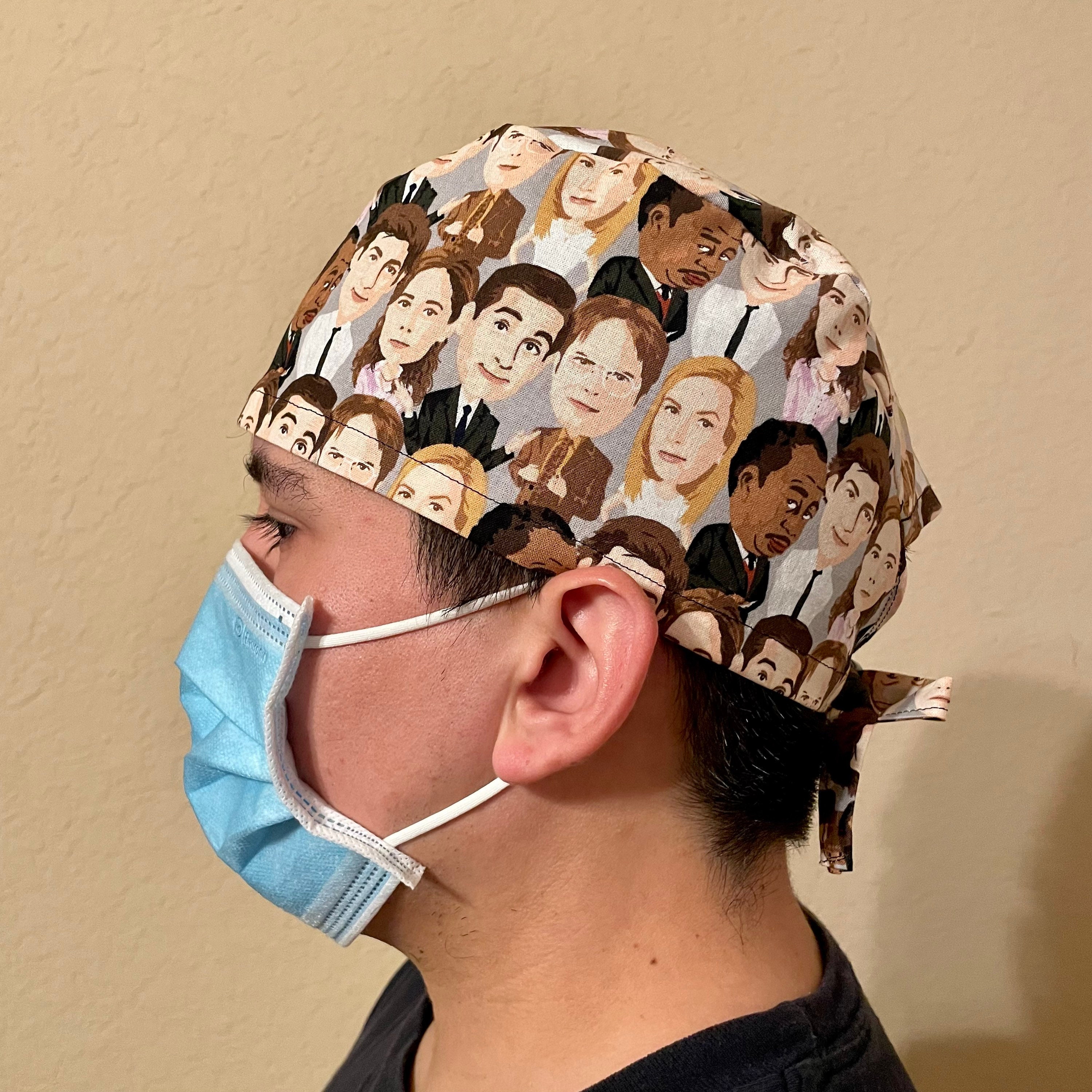 The Office Mens Surgical Scrub Cap Funny Scrub Caps for Men Gift for ...