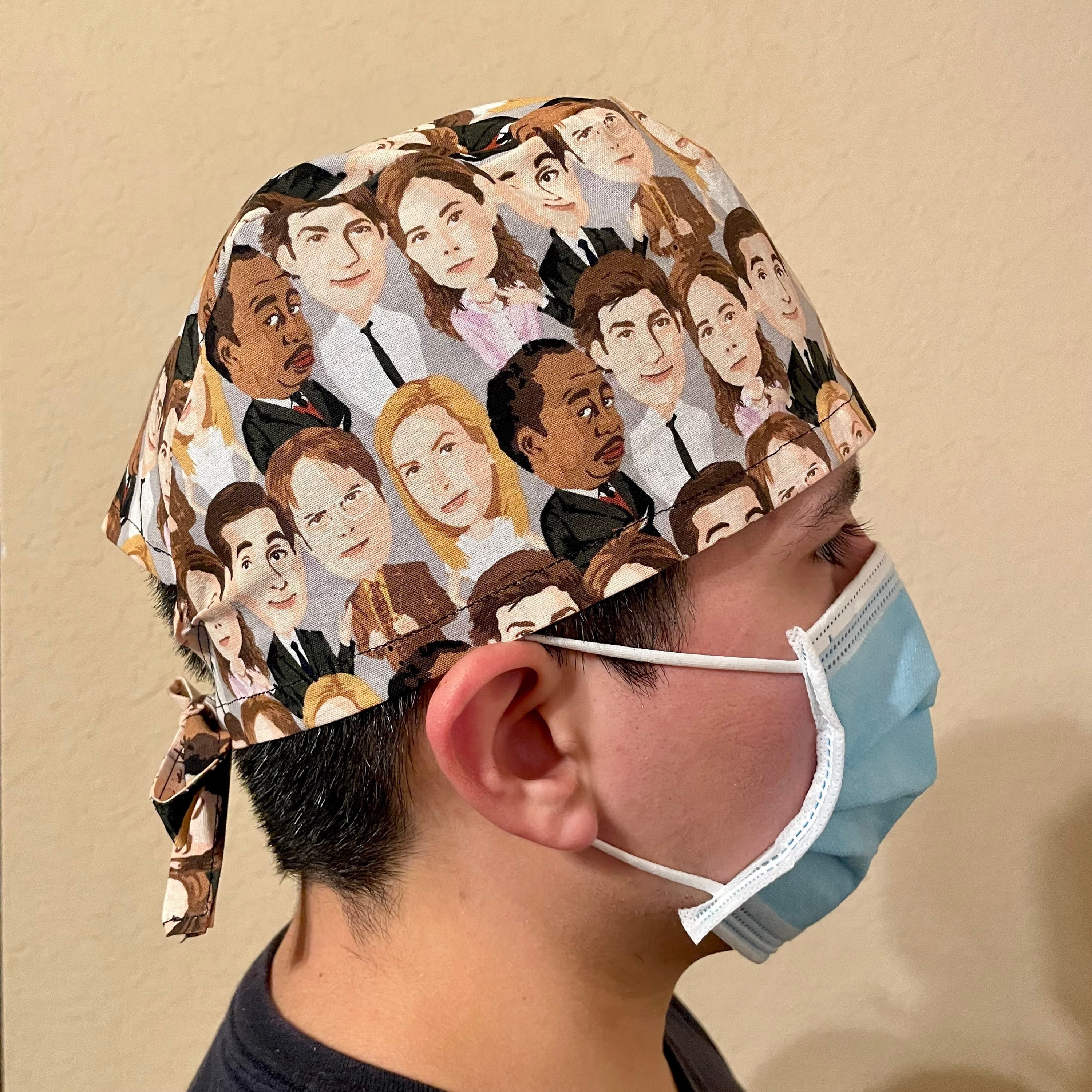 The Office Mens Surgical Scrub Cap Funny Scrub Caps for Men Gift for ...