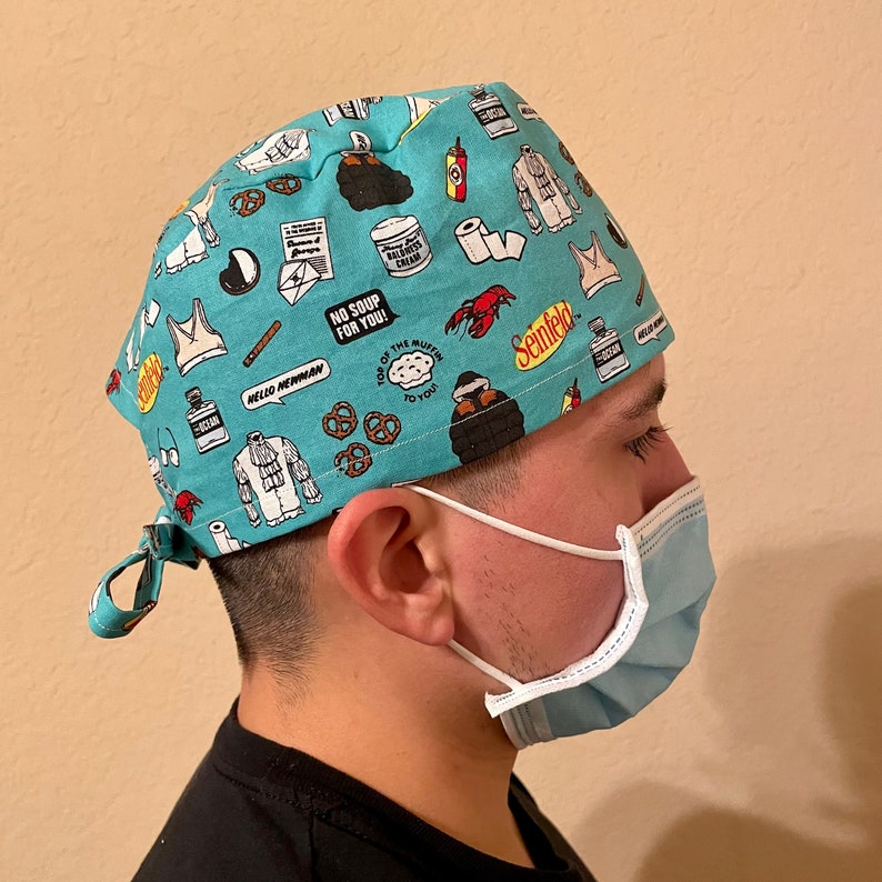 Mens Seinfeld Surgical Scrub Cap Seinfeld Skull Cap for Nurse Funny ...