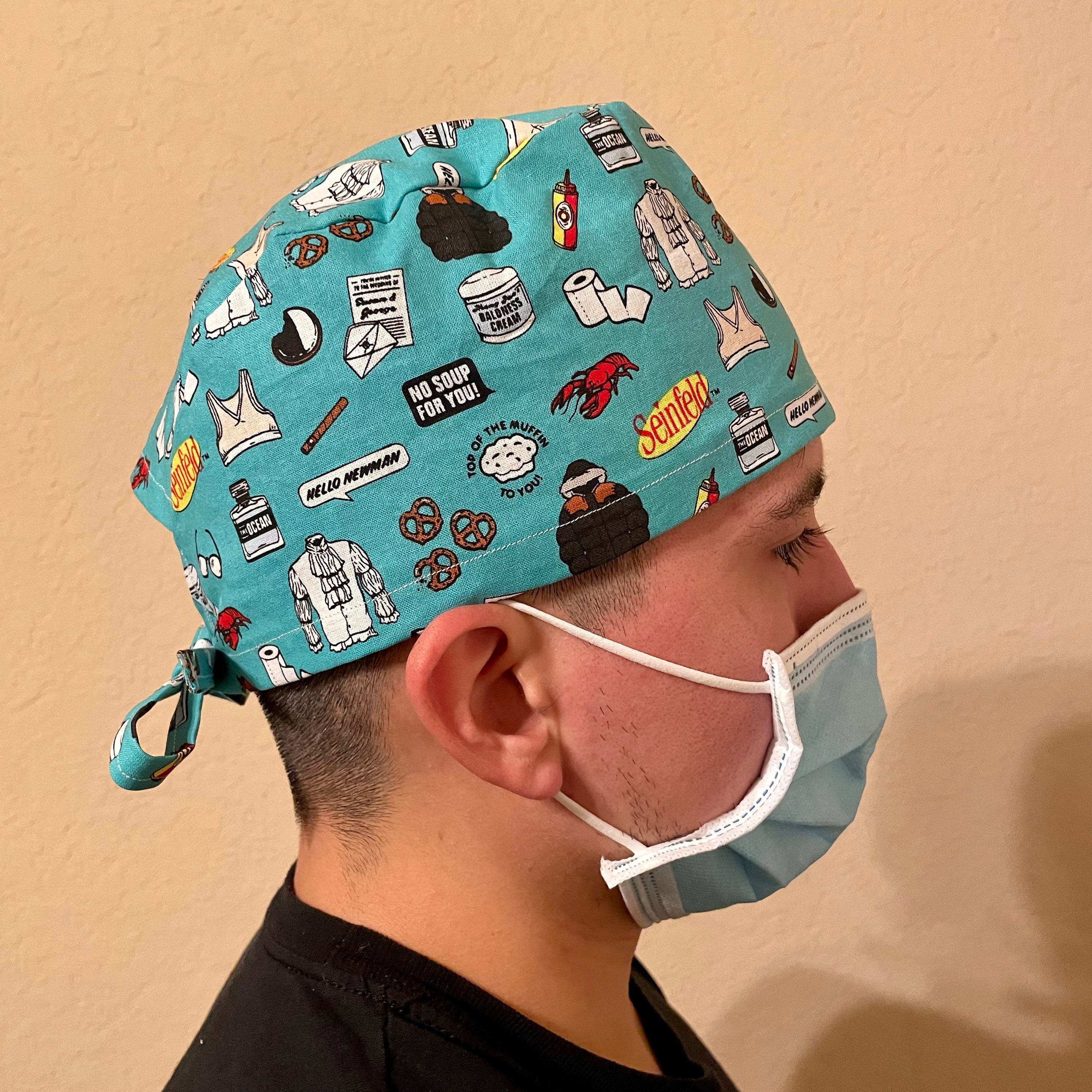 Mens Seinfeld Surgical Scrub Cap Seinfeld Skull Cap for Nurse Funny ...