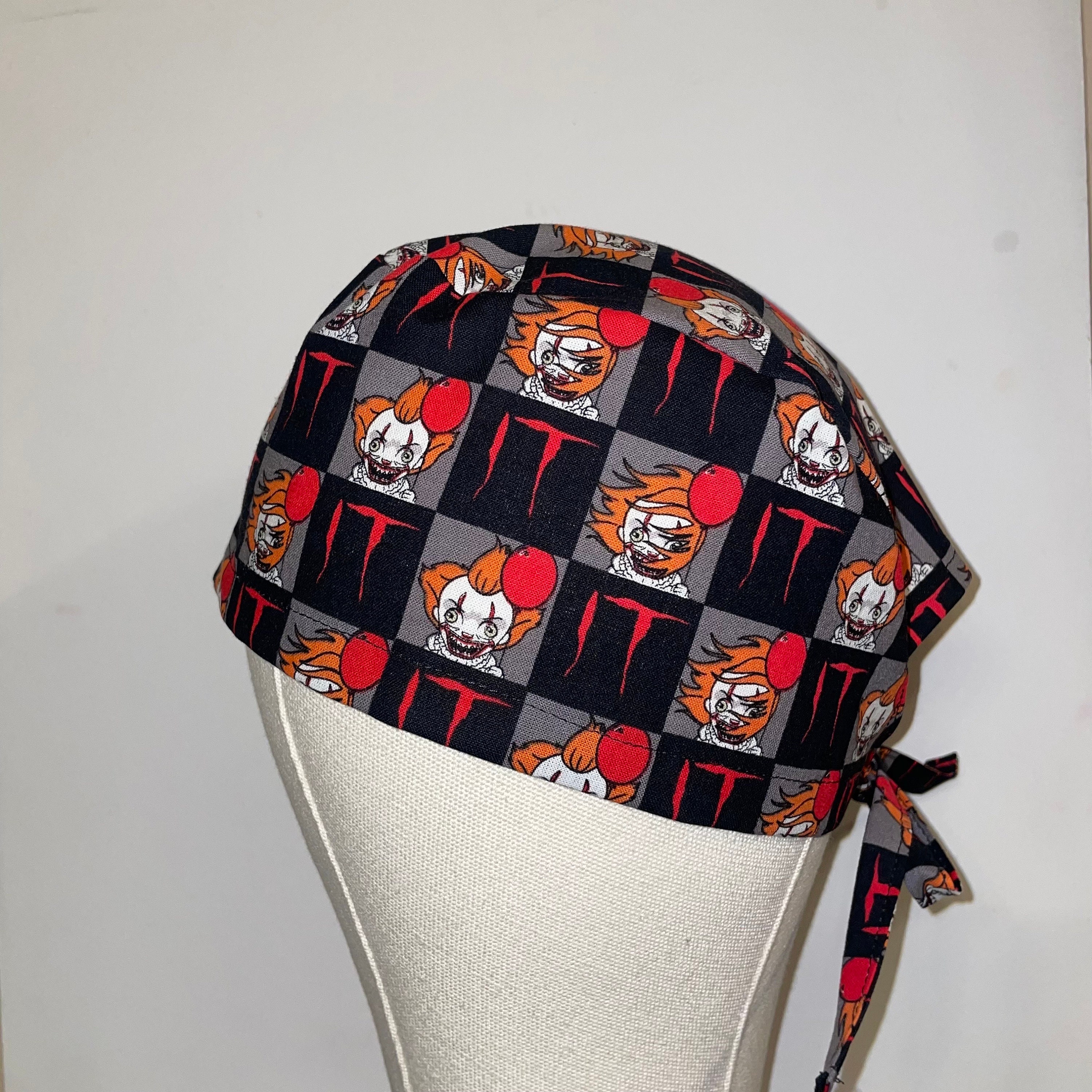 Mens Pennywise Surgical Scrub Cap| It Movie Horror Scrub Hat for Men ...