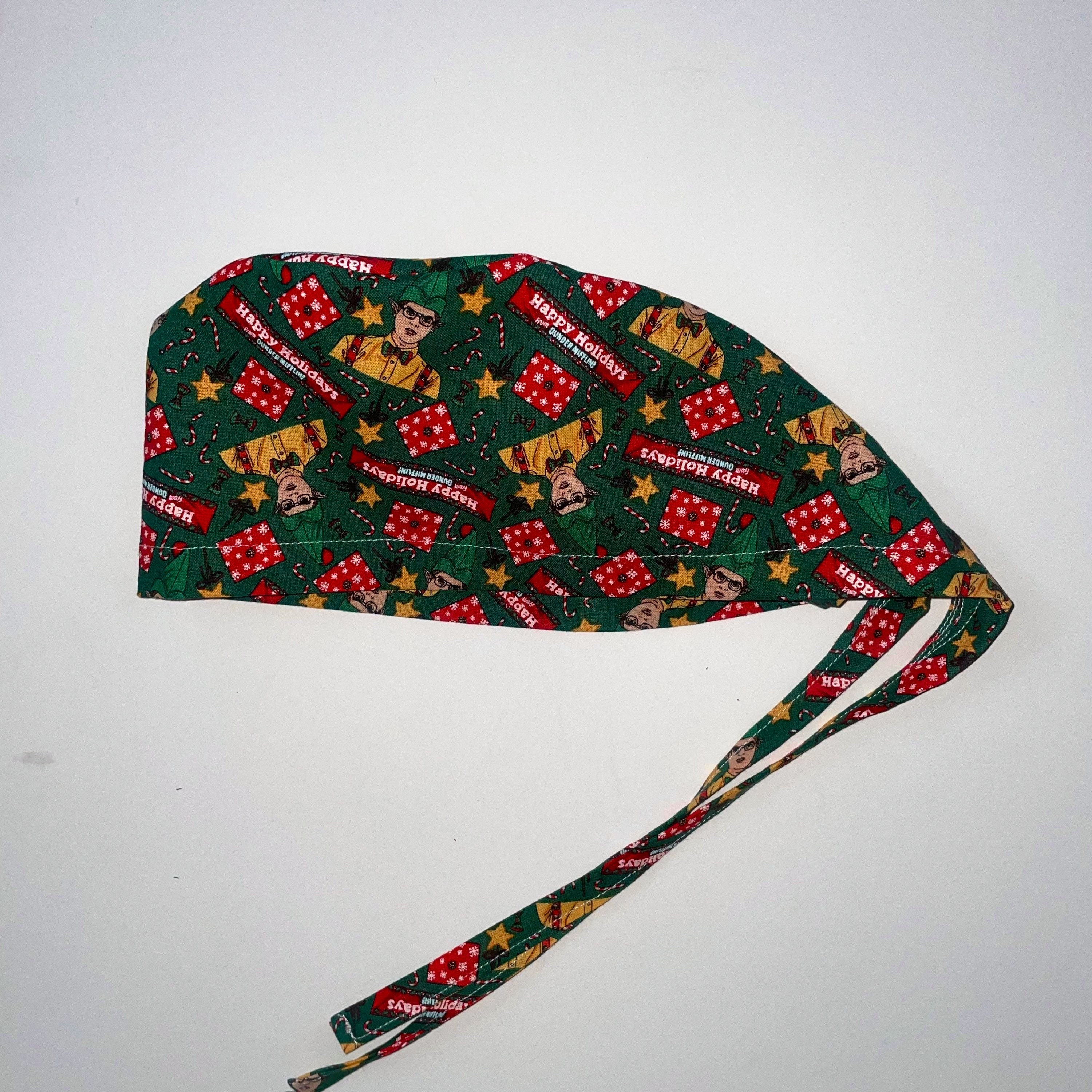 Mens the Office Surgical Scrub Cap| Christmas Scrub Caps for Men ...