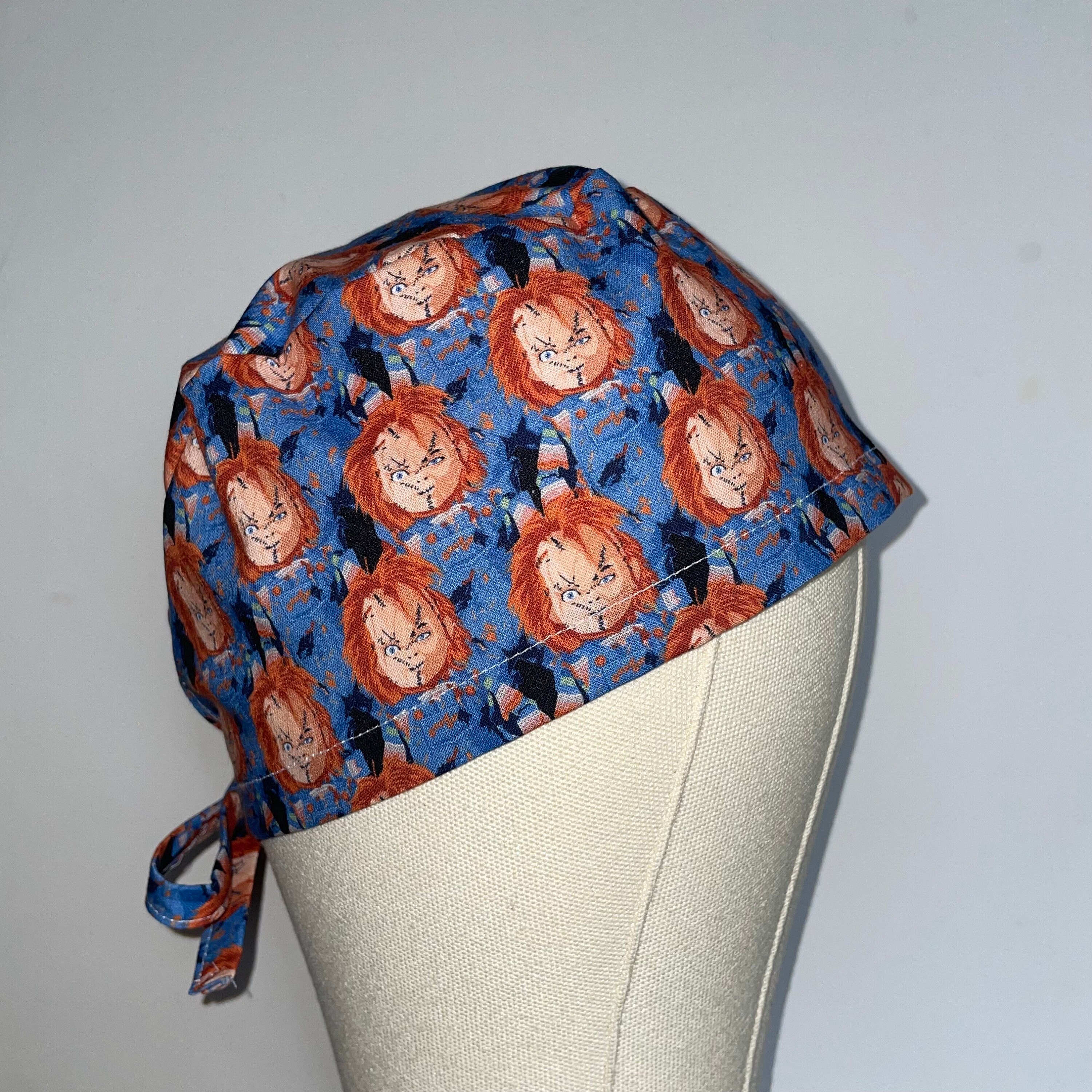 Mens Chucky Surgical Scrub Cap| Halloween Horror Scrub Hat for Nurse ...