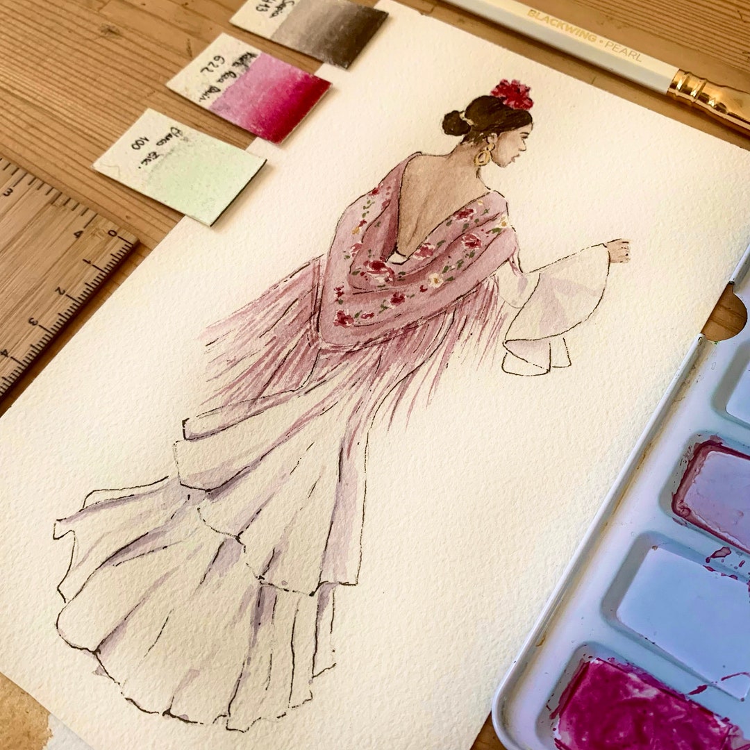 ORIGINAL Watercolor Person Painting Watercolor Portrait - Etsy