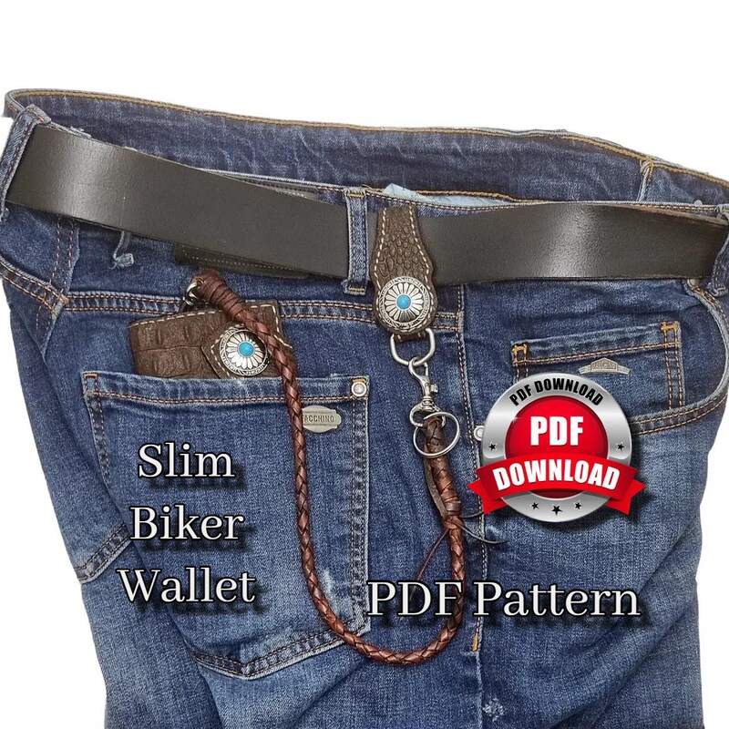 Biker Wallet - Etsy