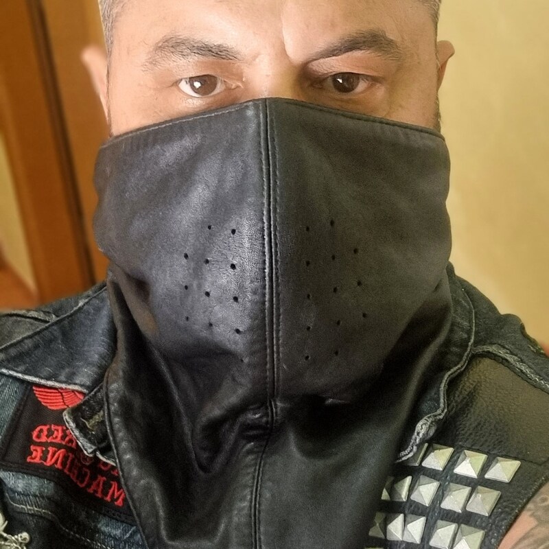 Leather Motorcycle Mask - Etsy