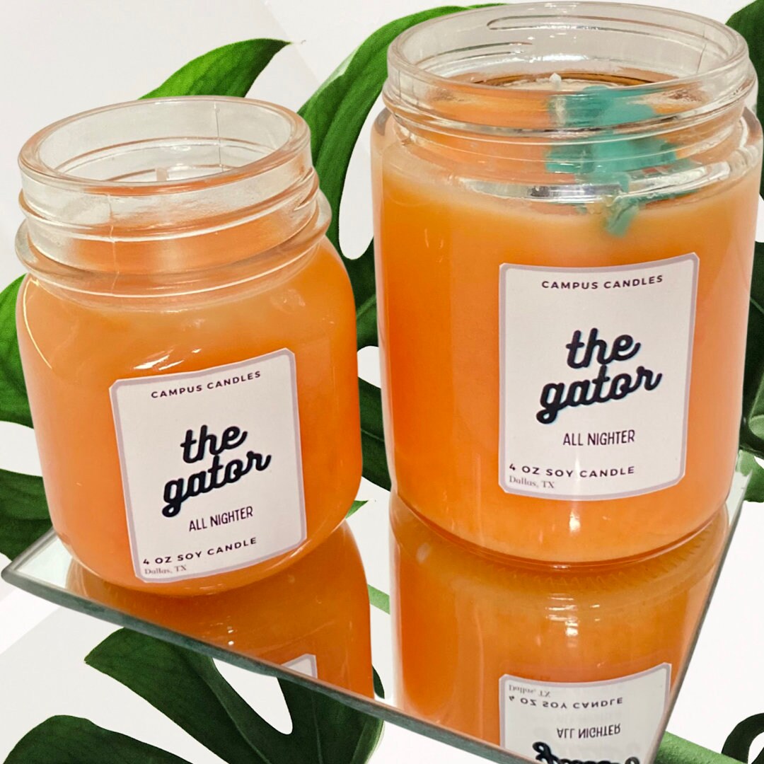 Campus Candles|university of Florida Inspired Candle| 'the Gator' - Etsy