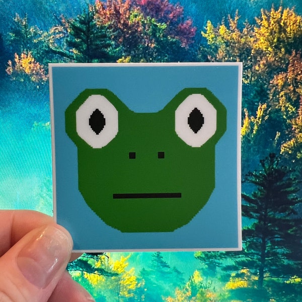 Cursed Frog Sticker - Etsy