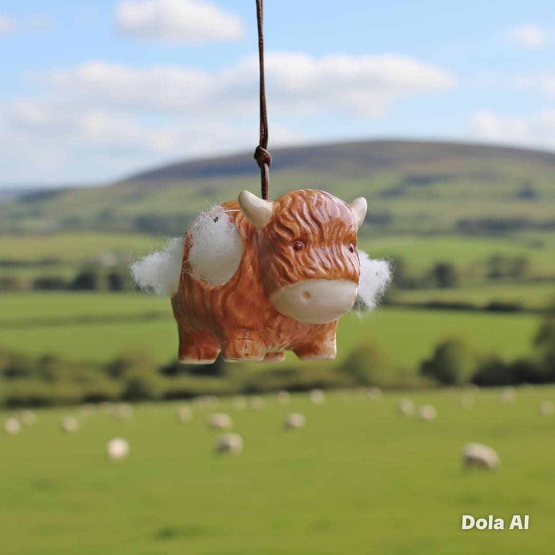Hairie the Highland Cow Nesting Wool Holder. - Etsy
