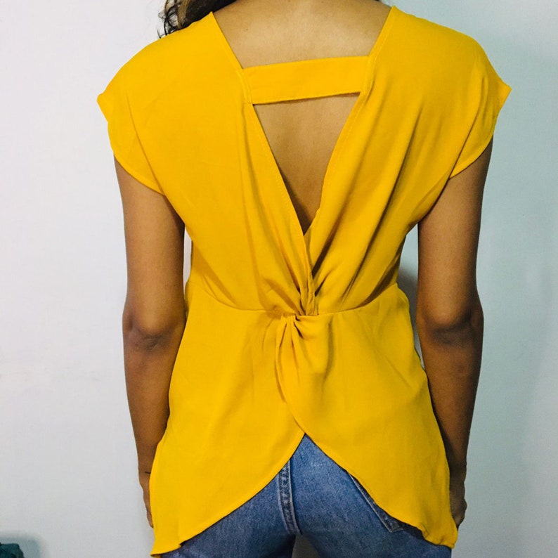 Cutout Twist Back Top PDF Sewing Pattern Summer Outfit Beginners ...