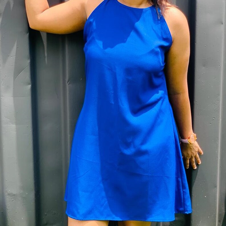 Halter Neck Midi Dress PDF Sewing Pattern Summer Dress - Etsy