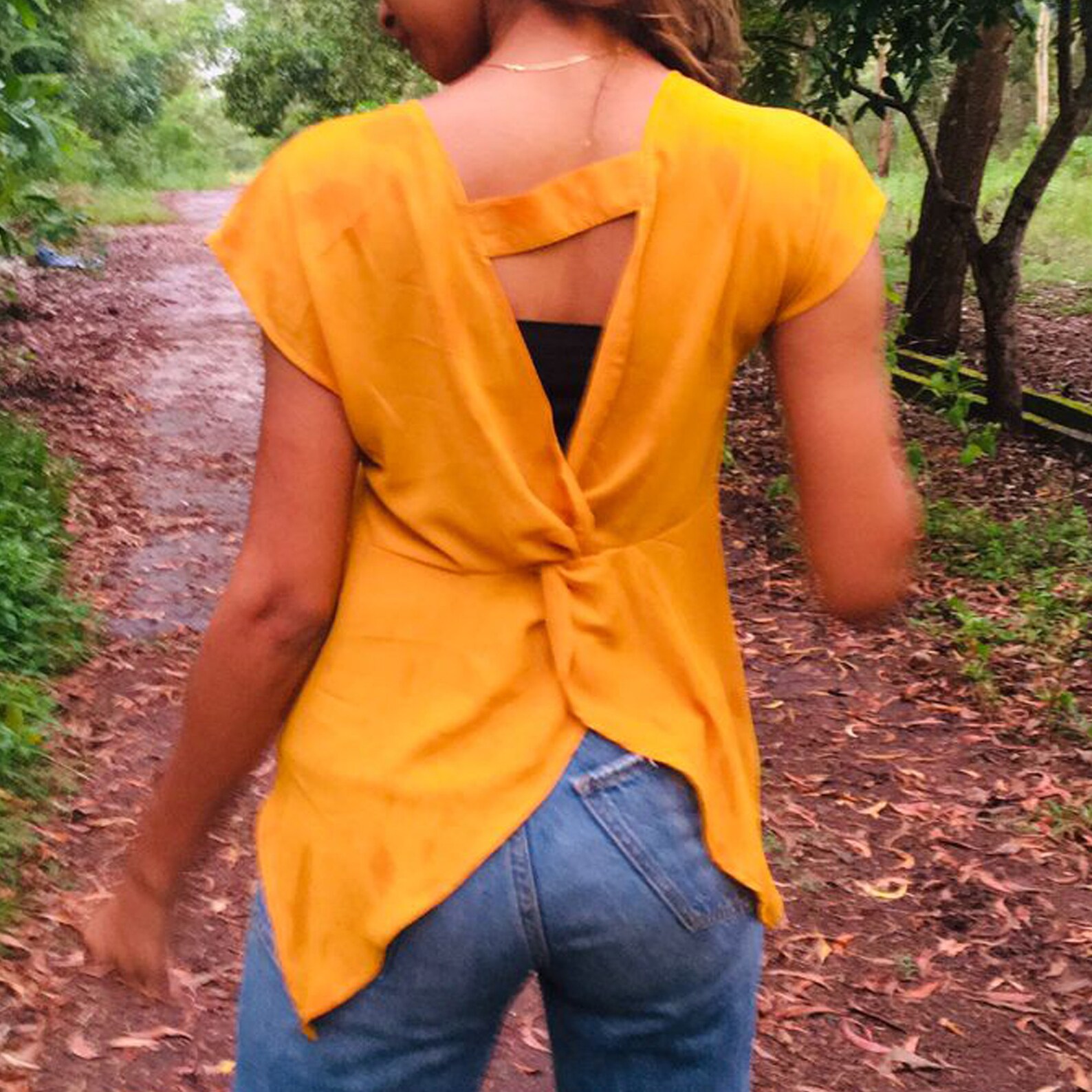 Cutout Twist Back Top PDF Sewing Pattern Summer Outfit Beginners ...