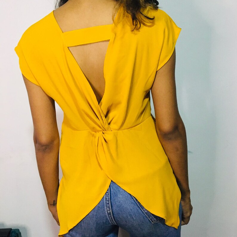 Cutout Twist Back Top PDF Sewing Pattern Summer Outfit Beginners ...