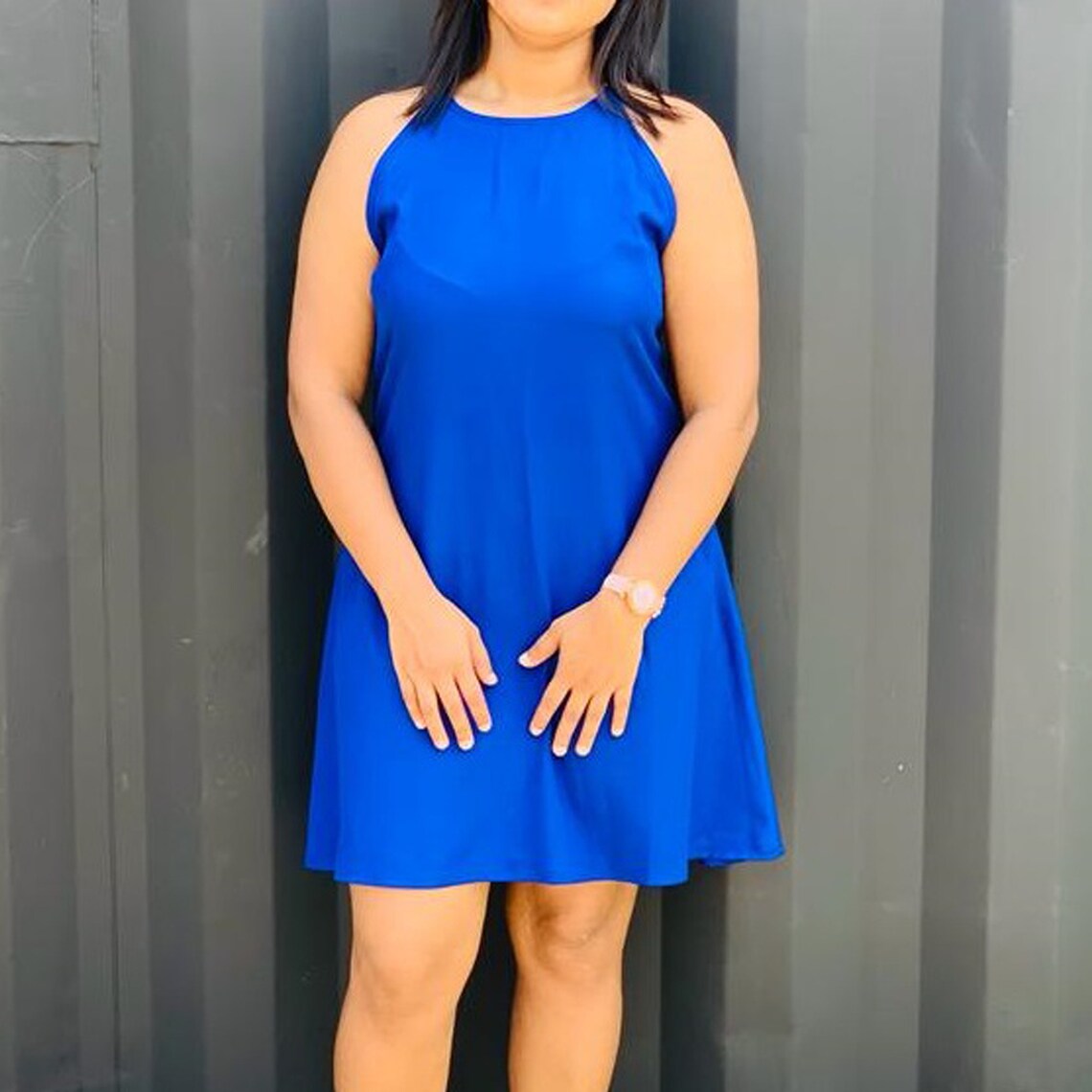Halter Neck Midi Dress Pdf Sewing Pattern Summer Dress - Etsy