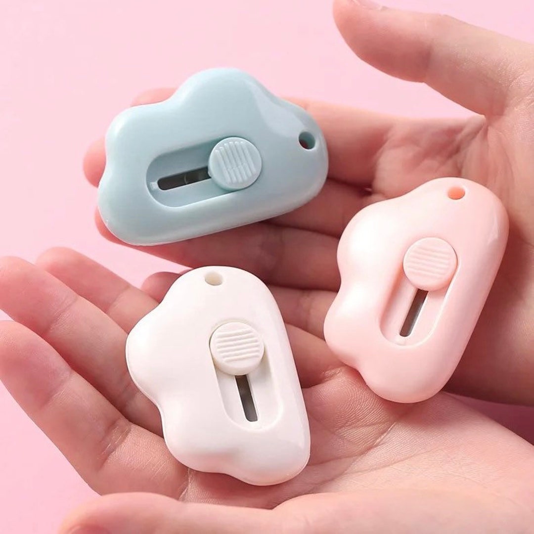 Kawaii Cute Cloud Shaped Box Cutting Tool Mini Utility Knife ...